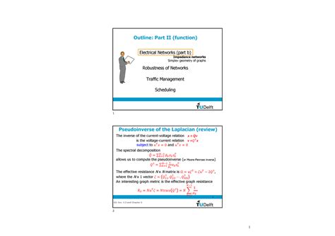 Complex Networks 6 Electrical Networks 2 Outline Part Ii Function