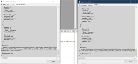 Bug Timestamp Display Arrow 130 · Issue 88 · Mukunkuparquetviewer