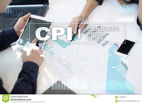 CPI Consumer Price Index Concept On Virtual Screen Stock Image Image Of Text Business