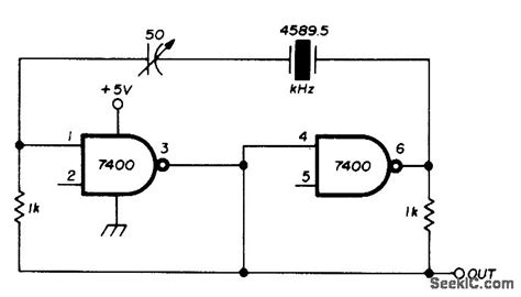 Ttl 459 Mhz Crystal Oscillator Circuit Signal Processing Circuit Diagram