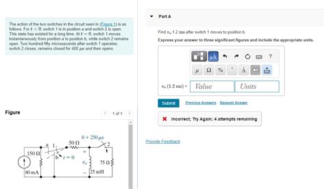 Solved The Action Of The Two Switches In The Circuit Seen In Chegg Com