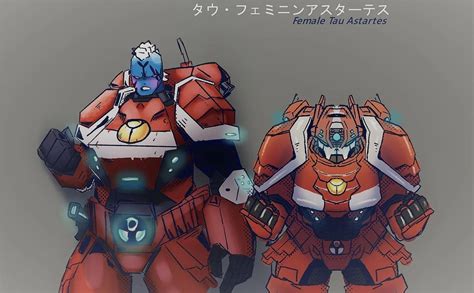 Female Tau Astartes By Pixelskull46 Warhammer 40k Artwork Warhammer