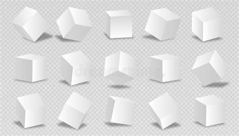 Blocks 3d Modeling White Stock Vector Illustration Of Distortion 246697709