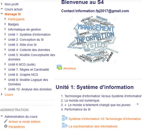 Information Systems Management Course Download Scientific Diagram