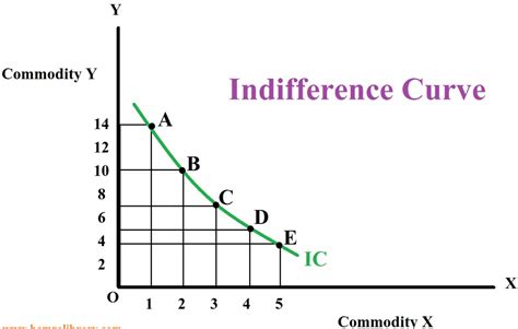 Indifference Curve Graph Table Assumptions Limitations Importance