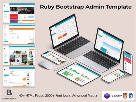 Ruby Bootstrap Admin Template Web Template Templates Ui Kit