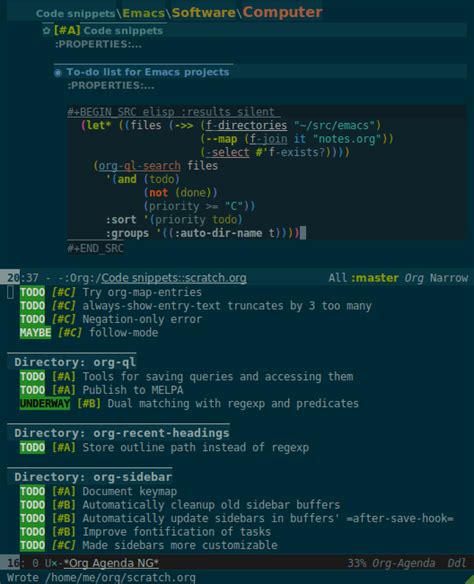Using Org Ql Search To Generate A To Do List From Files In A Directory Tree Rorgmode