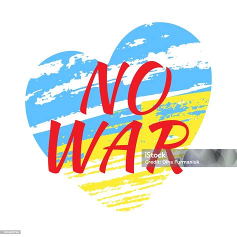 전쟁이 없습니다 우크라이나 국기 배경 평화와 자유의 상징 독립의 국가 파란색 노란색 표시 배경 심장 아이콘 브러쉬 그린 그런 지 벽지 배너 2022년에 대한 스톡 벡터 아트