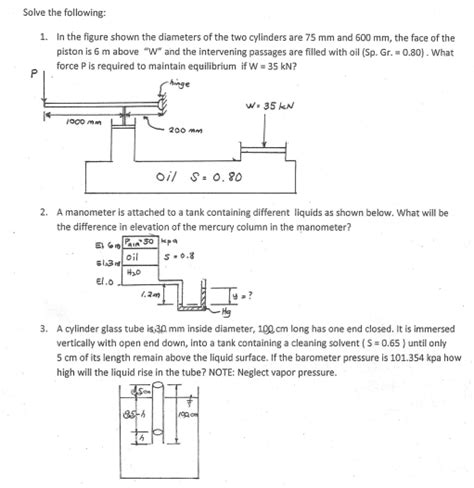 Solved Solve The Following 1 In The Figure Shown The Chegg Com