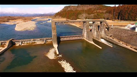 栃木県 佐貫頭首工空撮 4K空撮 YouTube