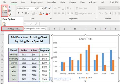 How To Add Data To Existing Excel Chart Printable Online