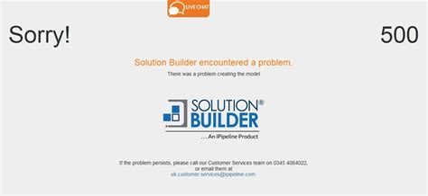 Solutionbuilder Encountered A Problem There Was A Problem Creating The
