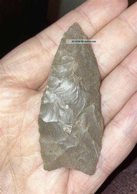 Authentic Indian Artifacts Arrowheads Pre 1600 Paleo Clovis Point Rare 58540166