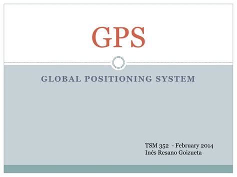 PPT GPS PowerPoint Presentation Free Download ID