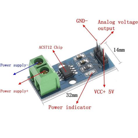Acs712 30amp Acdc Current Sensor Roboticsdna