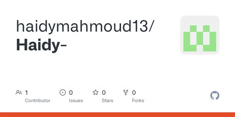 Github Haidymahmoud13 Haidy