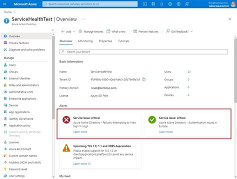 Azure Active Directory의 Service Health 알림이란 Microsoft Entra Microsoft Learn