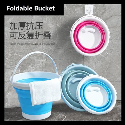 Foldable Water Bucket Portable Home Round Folding Bucket Portable