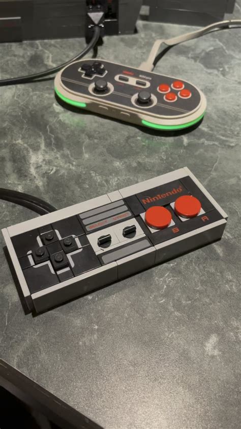 my stepdad built the nes set put a raspberry pi inside the tv and attached a functioning