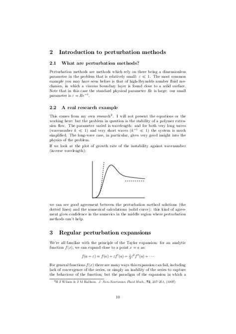 Pdf 2 Introduction To Perturbation Methods 2 1 What Are Perturbation Methods