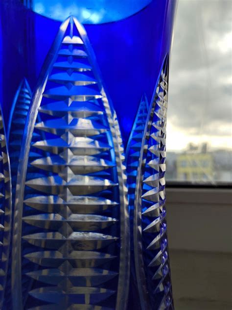 Ваза синя кришталь СССР 500 грн Інші товари для дому Київ на Olx