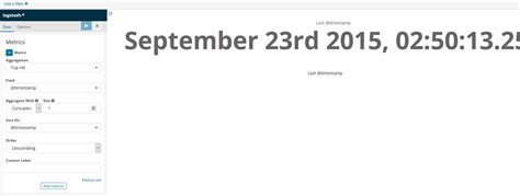 Create An Alias In Metric Aggregations For Last Value In Bucket
