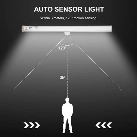 Elegananccy Luces De Paso Para Caravana Activadas Por Movimiento 10 Luces Led Con Sensor De