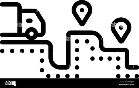 Icon For Route Path Stock Vector Image And Art Alamy