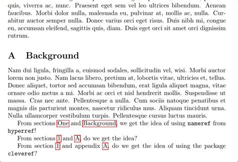Cross Referencing How To Refer Appendix In A Paper Tex Latex