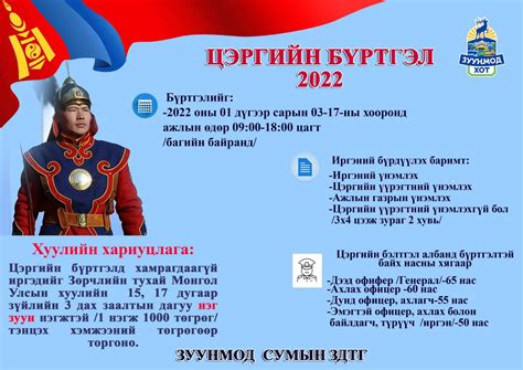 Цэргийн бүртгэл 2022