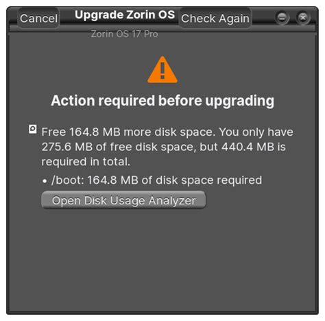 Zorin 16 Pro To Zorin 17 Pro Upgrader Problem General Help Zorin Forum