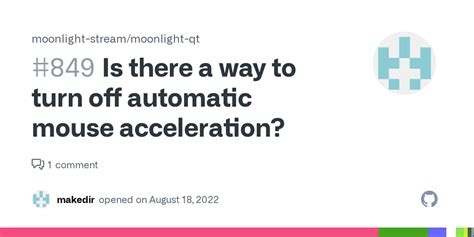 Is There A Way To Turn Off Automatic Mouse Acceleration Issue Moonlight Stream