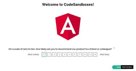 Survey Angular Example Codesandbox Survey Angular Example Codesandbox