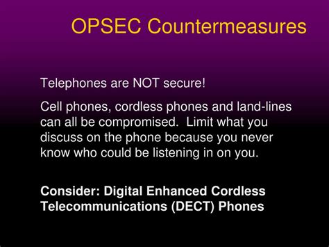 Ppt Opsec Countermeasures Michael Chesbro Des Opsec Officer