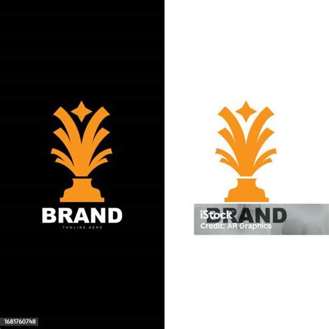 트로피 로고 일러스트레이션 어워드 수상자 템플릿 벡터 디자인 1위에 대한 스톡 벡터 아트 및 기타 이미지 1위