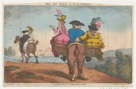 Thomas Rowlandson Me My Wife And Daughter 1808 Elisha Whittelsey