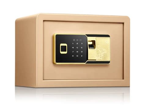 Сейф со сканером отпечатков пальцев маленький стальной Сейф для дома и офиса 25 см
