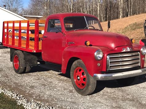 1950 Gmc 250 Dually Stake Bed Truck Available For Auction Autohunter