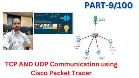 Tcp And Udp Communication Using Cisco Packet Tracer In Hindi Youtube