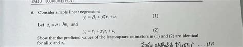Solved Consider Simple Linear Regressionyiβ0β1xiuilet