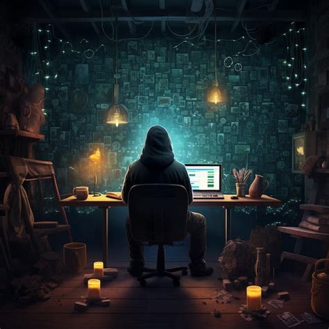 Premium Ai Image Online Security Technology Hacking Background