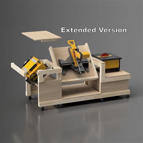 Flip Top Workbench Plans Table Saw Workbench Flip Up Planer Compact