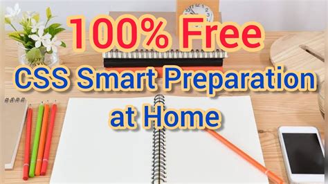 Css Smart Preparation At Home Free Css Preparation Css Preparation