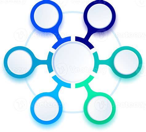 Circular Infographic Diagram Process PNG