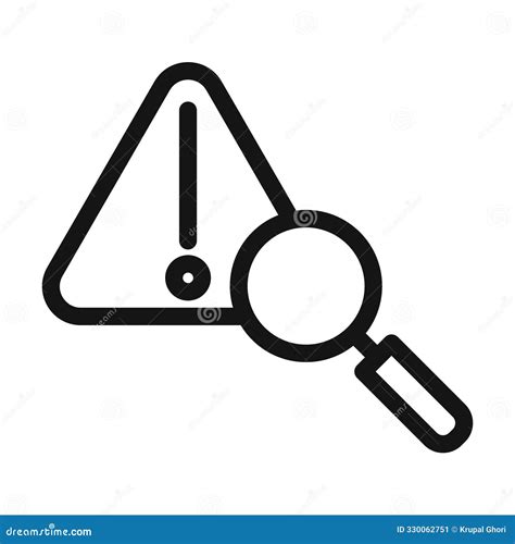 Problem Identification Icon Logo Sign Vector Outline 329961336