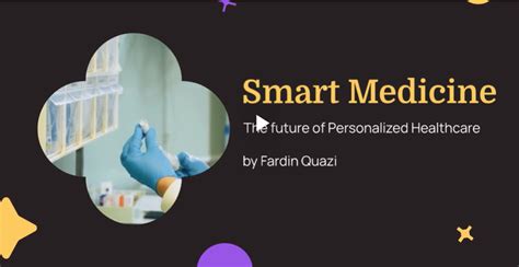 Smart Medicine The Future Of Personalized Healthcare By Fardin Quazi