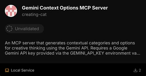 Gemini Context Options Mcp Server · Lobehub