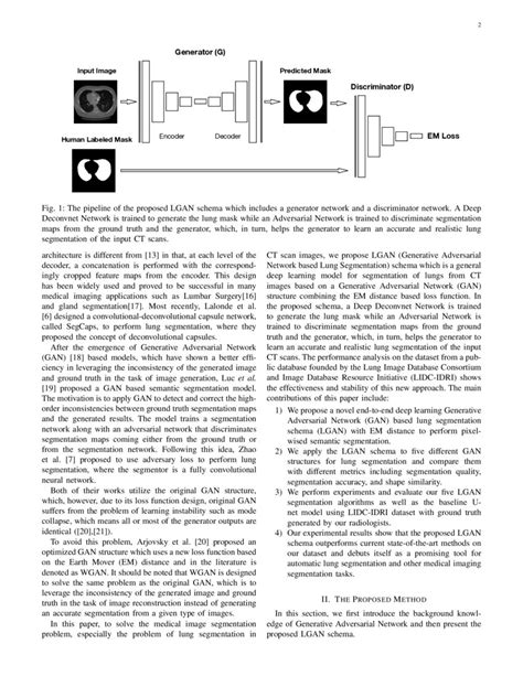 Lgan Lung Segmentation In Ct Scans Using Generative Adversarial Network Deepai
