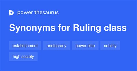 Ruling Class Synonyms 698 Similar Words And Phrases