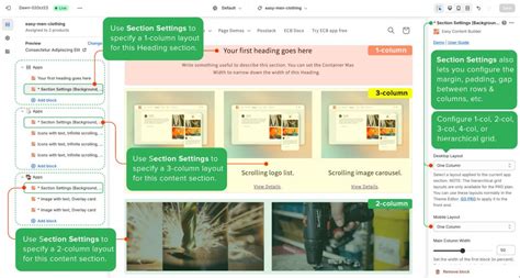 Multi Column Layout Examples Documentation